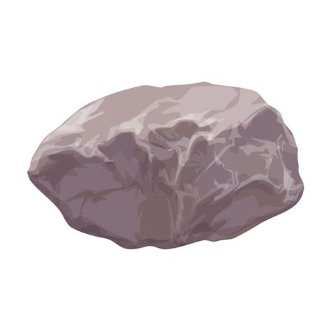 Premium Vector Pinkish Stone In Realistic Style For Print And Designvector Illustration
