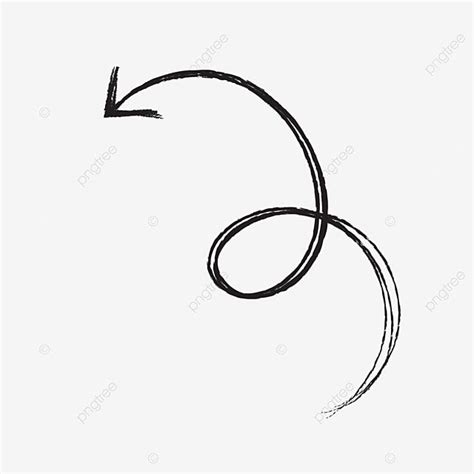 화살표 아이콘 일러스트 검정색으로 그림 간결한 디자인 흰색 배경의 Png 파일