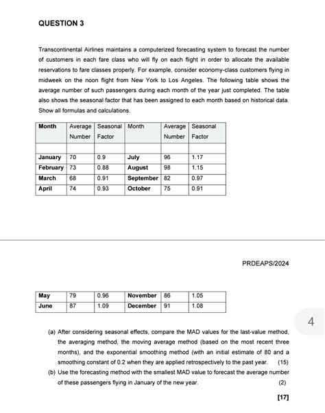 Solved Question 3transcontinental Airlines Maintains A