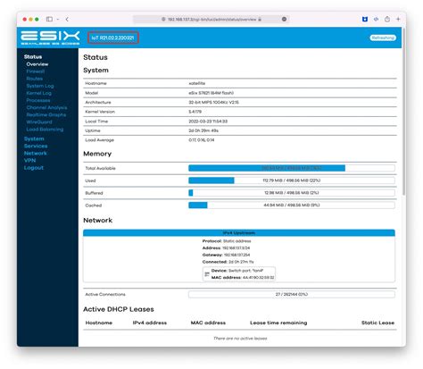 System Status Esix Documentation Center