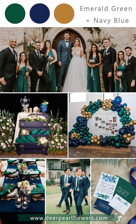 Top 13 Navy Blue Wedding Color Combo Ideas For 2024 Dpf Emerald