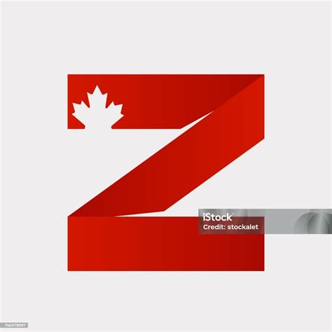 문자 Z 로고 기업 글꼴 단풍 나무 잎 상징 서명 아이콘입니다 밝은 빨간색 모노그램 지오메트리의 굵은 선 단풍 잎에 대한 스톡 벡터 아트 및 기타 이미지 Istock