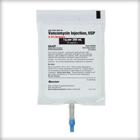 Frozen Premix Vancomycin Injection Usp