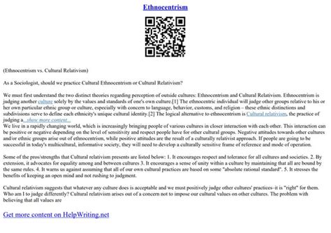 Ethnocentrism Pdf