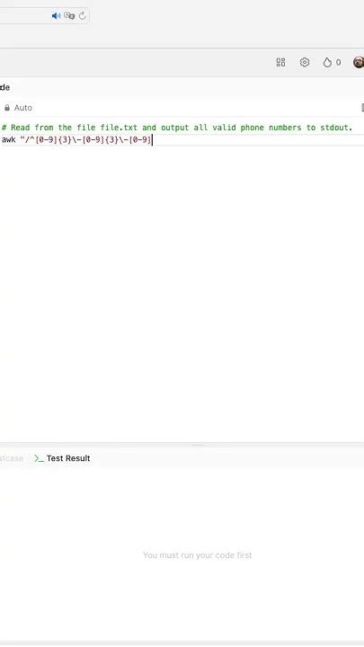 Leetcode 193 Valid Phone Numbers Coding Python Programming Code Leetcodethehardway