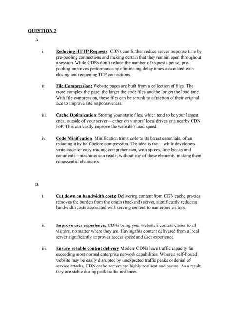 exam solution data communication and networking question 2 a i