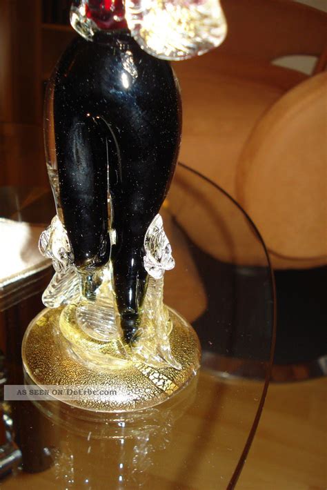 Murano Glasfigur 50er Jahre Tänzer Glasfigur Goldstaub