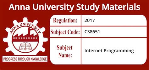 PDF CS8651 Internet Programming IP Notes Question Banks And