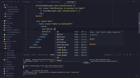Adonisjs From Scratch Displaying Tasks Youtube
