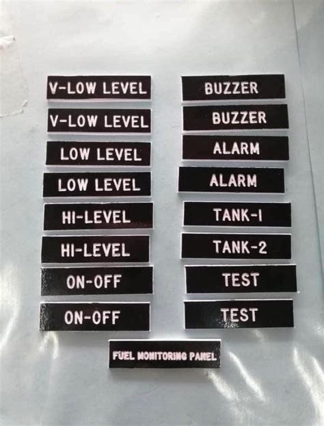 Panel Nameplate Commercial And Industrial Construction Tools