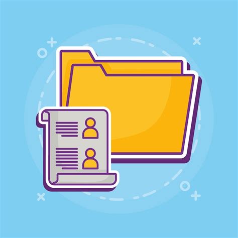 Premium Vector Document Folder Design