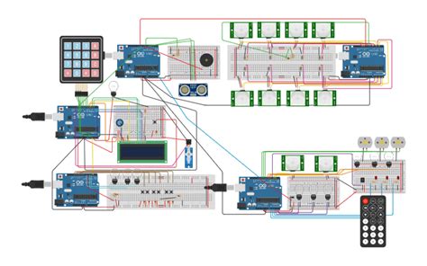 Circuit Design Copy Of Print 4x4 Keypad Input To Lcd Tinkercad