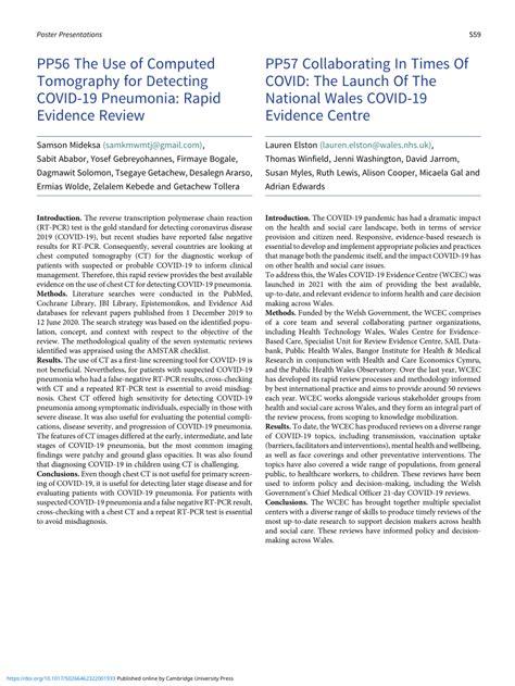 PDF PP The Use Of Computed Tomography For Detecting COVID Pneumonia Rapid Evidence Review
