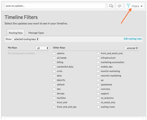 Filtering Options Knowledge Base