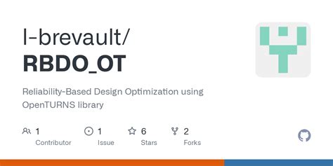Github L Brevaultrbdoot Reliability Based Design Optimization