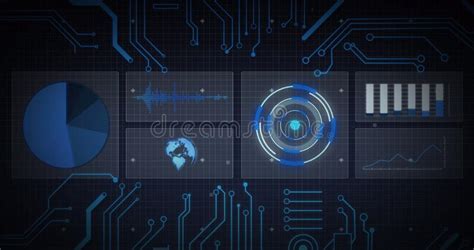 Image Of Scope Scanning Processor Elements And Data Processing On