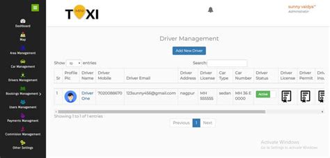 Cab Booking System Admin Panel Freelancer