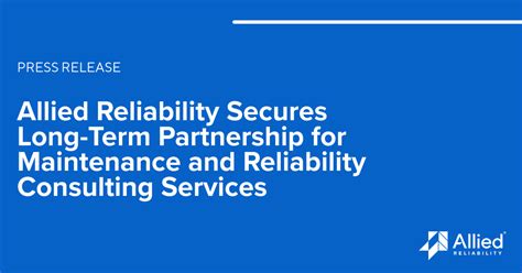 Allied Reliability Secures Long Term Partnership For… Allied Reliability