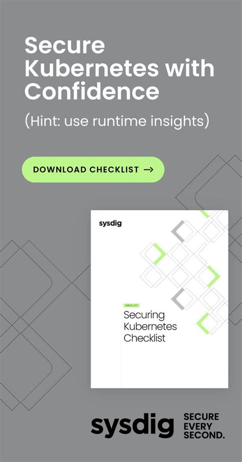 Sysdig On Linkedin Guide Securing Kubernetes Checklist