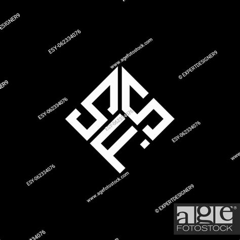 Sfs Letter Logo Design On Black Background Sfs Creative Initials