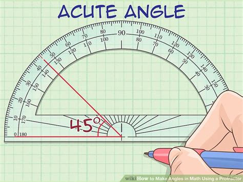 How To Make Angles In Math Using A Protractor 13 Steps