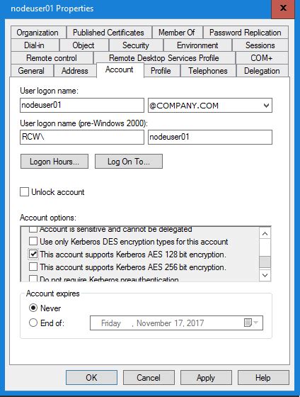 Step 3 Create Kerberos Principal Accounts In Active Directory