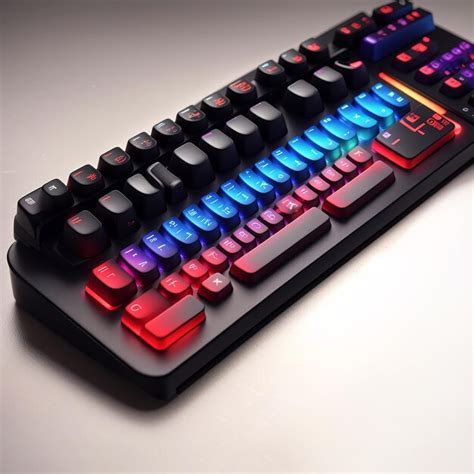 Premium Ai Image Rgb Keyboard