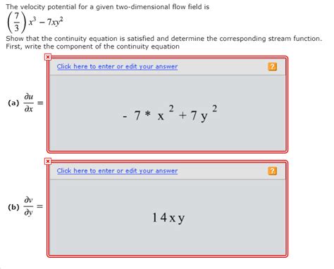 Solved The Velocity Potential For A Given Two Dimensional Chegg