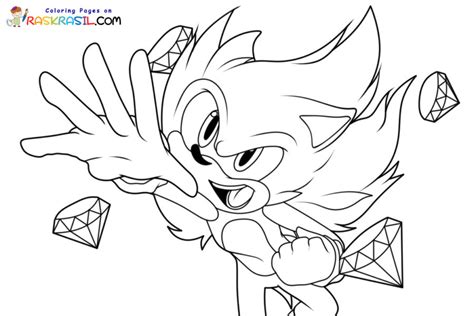 Desenhos De Super Sonic Para Colorir