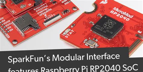 Sparkfuns Modular Interface Features Raspberry Pi Rp2040 Soc