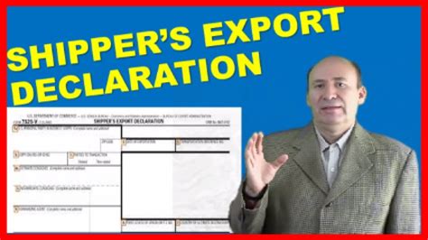 ⭐shippers Export Declaration Sed Youtube