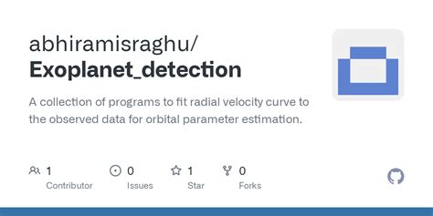 github abhiramisraghu exoplanet detection a collection of programs