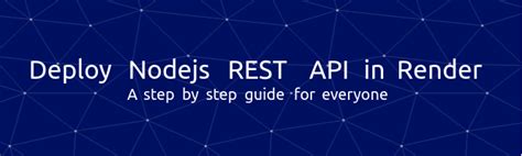 Deploy Nodejs Rest Api In Medium
