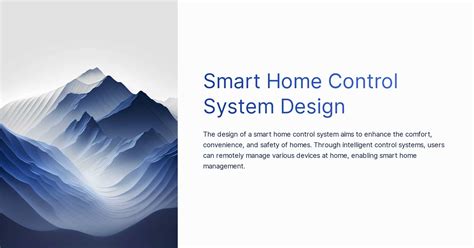 Smart Home Control System Design