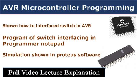 Switch Interfacing To Avr Microcontroller Youtube