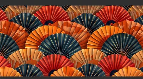 Fan Pattern Wallpaper Premium Ai Generated Image Fan Pattern Wallpaper Premium Ai Generated Image