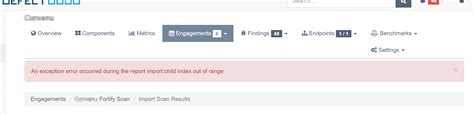 Fortify Xml Import Error Exception Error Occurred During The Report