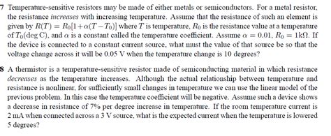 7 Temperature Sensitive Resistors May Be Made Of Chegg Com