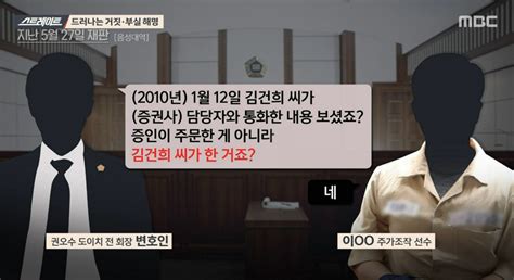 ‘스트레이트 김건희 여사 공범인가 아닌가