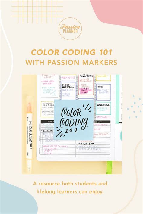 Color Coding Planner Tips To Keep You Organized With Passion Highlighters Color Coding