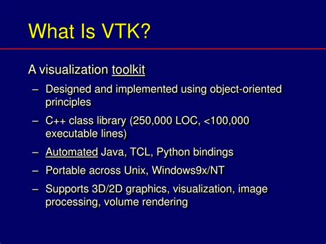 Ppt The Visualization Toolkit Vtk Powerpoint Presentation Free Download Id5717002