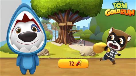 Talking Tom Gold Run Shark Hank Character Full Screen Game Play 2 Youtube