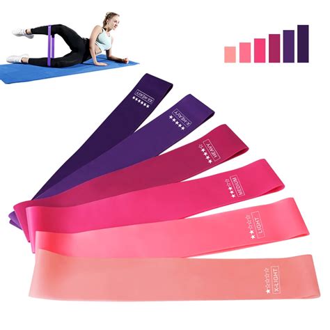 크로스핏 운동 저항 밴드 피트니스 탄성 고무 밴드 트레이닝 운동 미니 밴드 집 체육관 홈 요가 근력 장비 Aliexpress