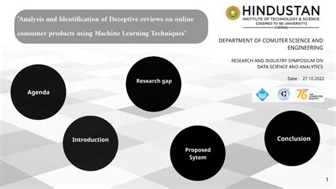 Analysis And Identification Of Deceptive On Online Consumer Products