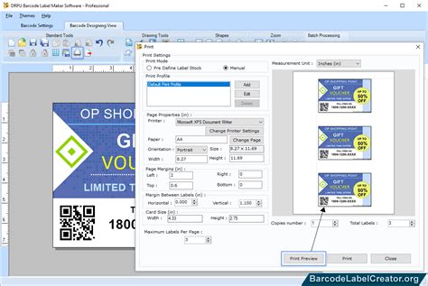Screenshots Of Barcode Creator Professional Edition To Design Barcode
