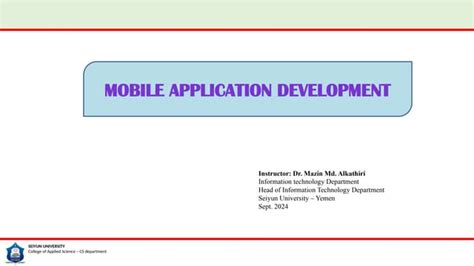Mobile Applications Development Class 04 Layout 04 Ppt