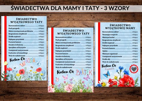 Świadectwa Dla Mamy I Taty Pomoce Dydaktyczne Pdf