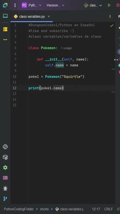 Variables De Claseclass Variables Python Shorts Trending Dragonballz Youtube
