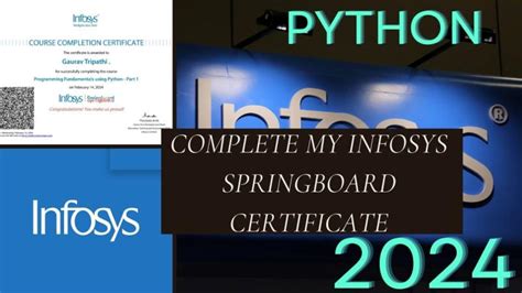 Gaurav Tripathi On Linkedin I Complete My Programming Fundamentals Using Python Provide By Infosys