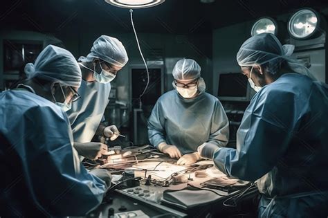 Premium Ai Image Surgeon Operating A Patient Generative Ai